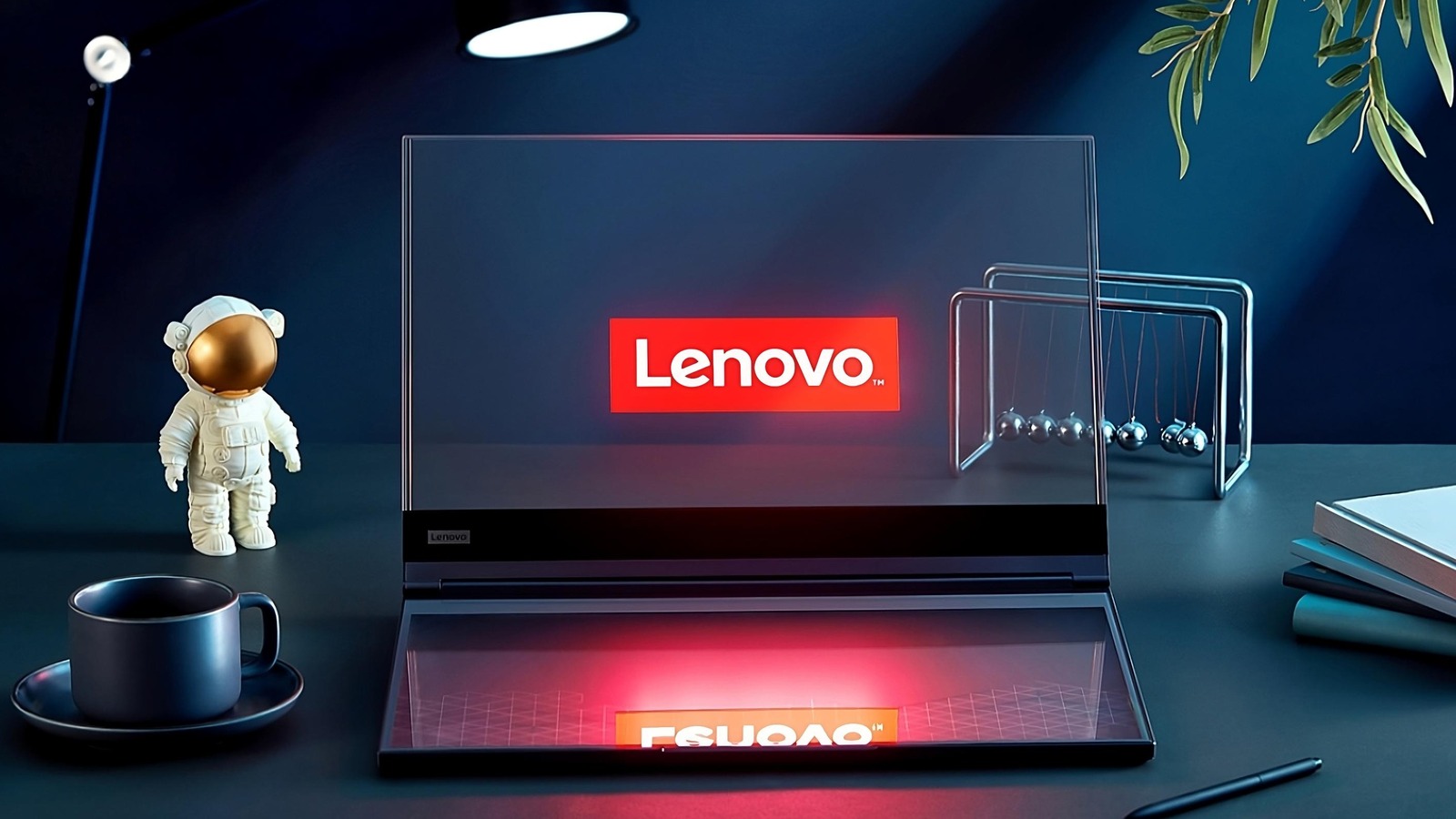 Lenovo's Transparent Display Notebook Concept Is Cool, Pointless, And ...