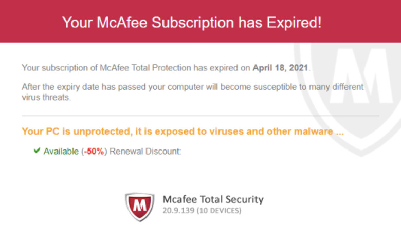 McAfee Virus Pop-Up Scam Explained: How To Protect Your Device McAfee Virus Pop-Up Scam Explained: How To Protect Your Device