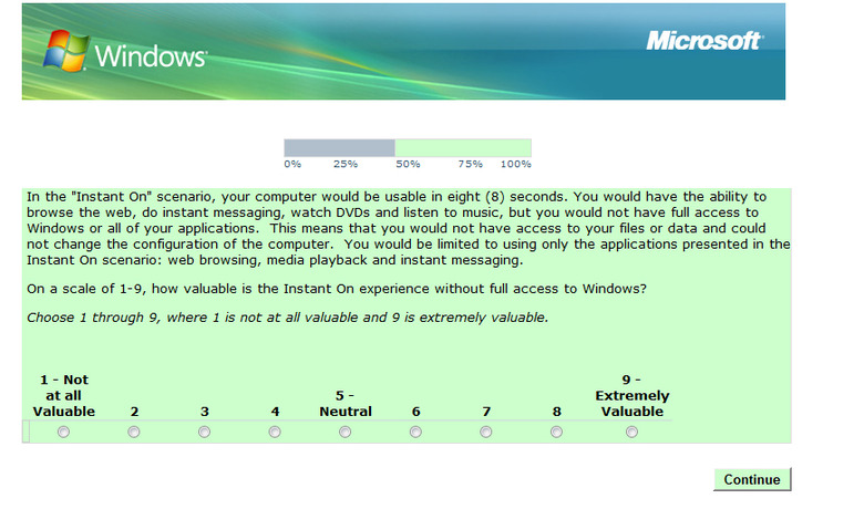 Microsoft Instant On OS Suggested In Market Survey