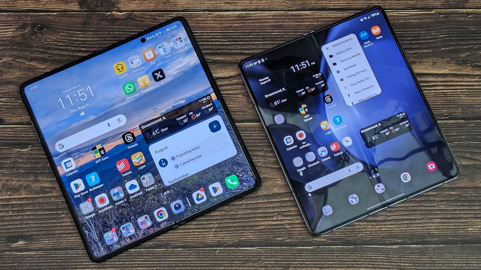 Samsung Galaxy Z Fold 5 Vs. Honor Magic V2: Thinner And Thinnest