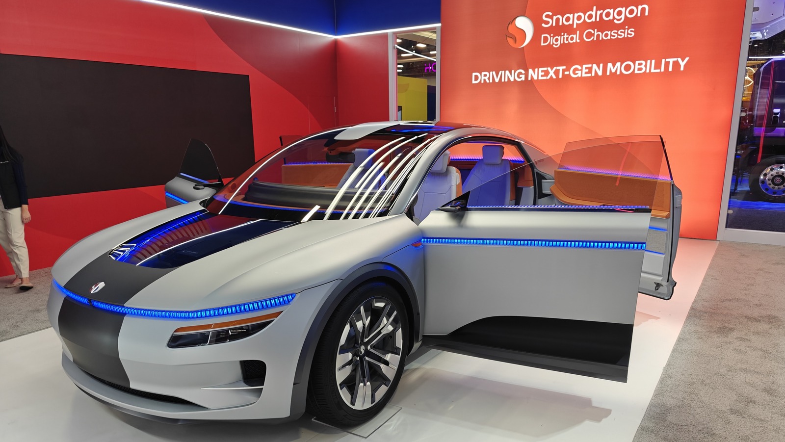 Surprise! Qualcomm Had Two Cars On Display At CES 2024