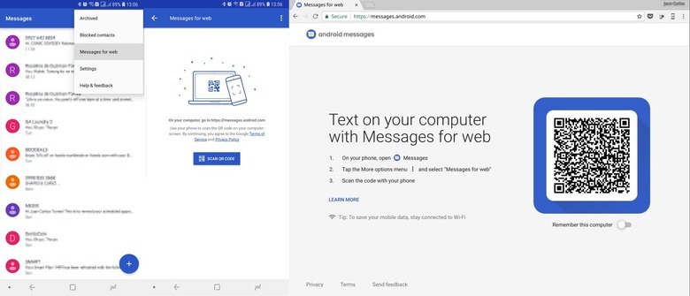Android Messages For Web: Here's How To Set It Up