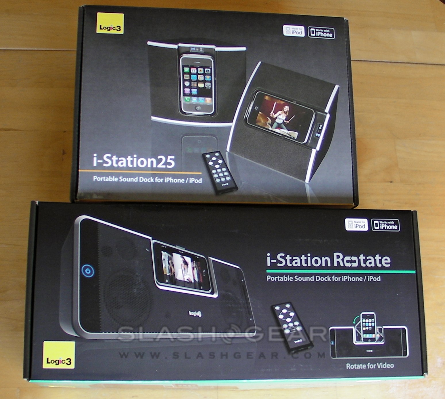 Logic3 i-Station 25 and i-Station Rotate: Video Unboxing - SlashGear