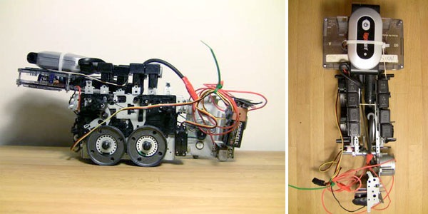 Tapescape robot built from old boombox - SlashGear