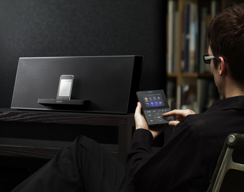 Sony iPod/CD speaker-docks: WiFi DLNA streaming & LCD remote - SlashGear