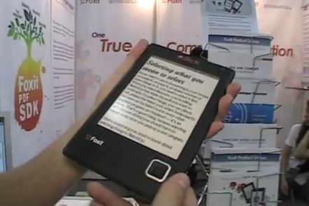 Foxit eSlick Reader e-ink video demo at Computex - SlashGear