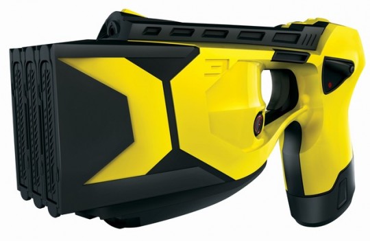 Taser X3 triple shot electro-shock weapon launches - SlashGear