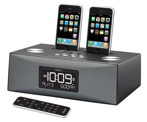 iHome unveils iP88 dual iPod dock alarm clock - SlashGear