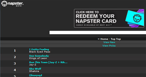 Napster now available on web-enabled mobile phones - SlashGear