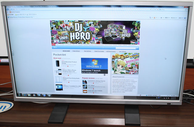 Albatron 42-inch multitouch display gets tested [Video] - SlashGear