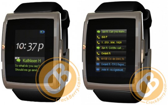 inPulse BlackBerry Bluetooth smartwatch breaks cover - SlashGear