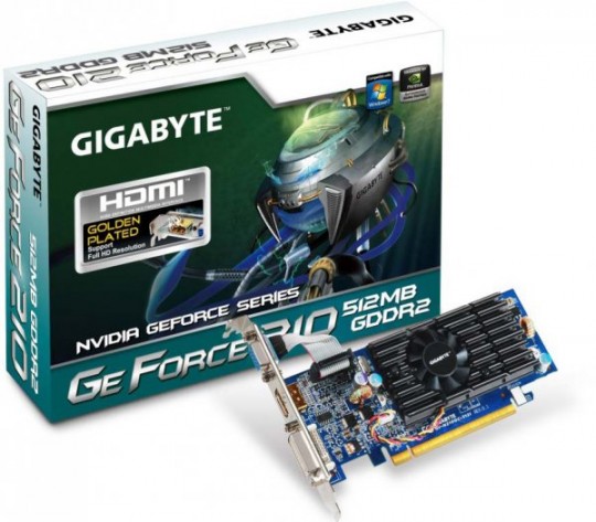 Gigabyte NVIDIA GeForce GT 220 and G210 retail cards announced - SlashGear