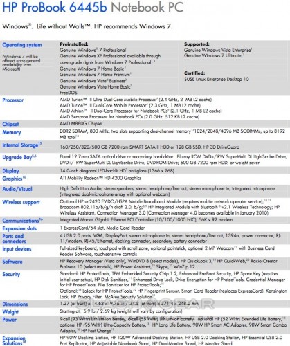 HP ProBook 6445b and 6545b notebooks & Elite 7000 desktop break cover ...