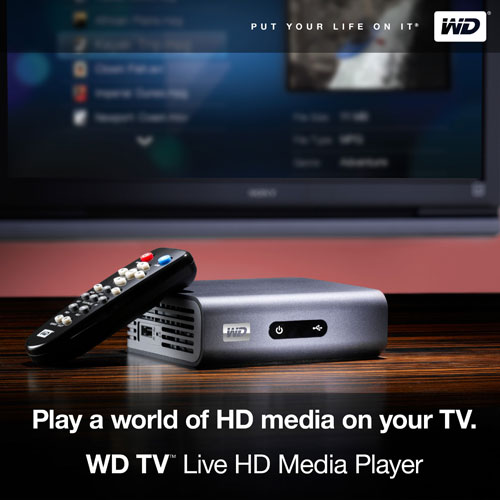 Western Digital WDBAAN0000NBK WD TV Live gets official - SlashGear