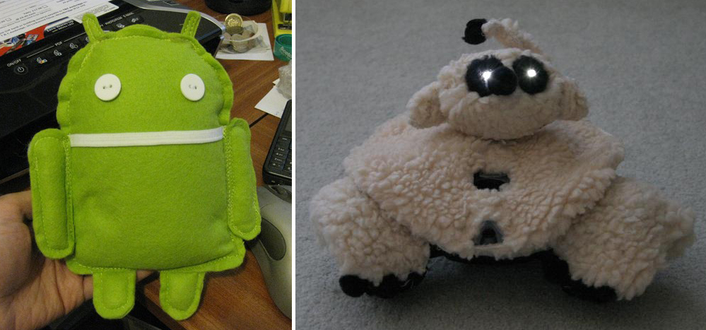 DIY Android Doll and Rovio dog-costume: when geeks get crafty - SlashGear