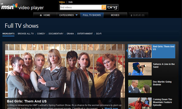 MSN Video Player Released to Compete with BBC iPlayer - SlashGear