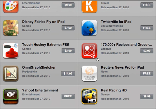 Apple iPad App Store Shown Off in Video - SlashGear