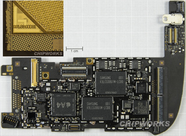 Apple A4 chip dissected by Chipworks: Cortex A8 in package "sandwich" - SlashGear