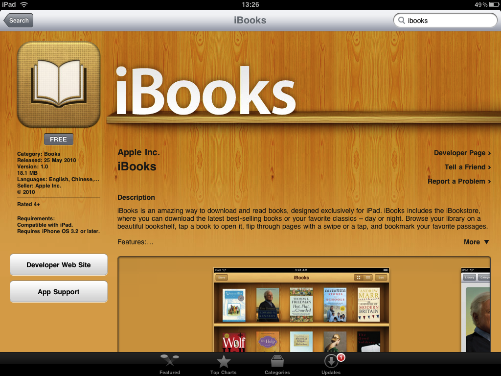 iBooks hits international iPads but iBookstore is bare - SlashGear