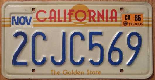 New California License Plates "Legacy Plates - North American Motoring