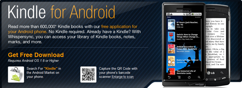 Amazon Kindle for Android Now Available - SlashGear