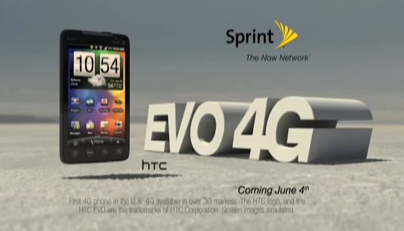 Sprint EVO 4G ad outed; stock headed to stores [Video] - SlashGear