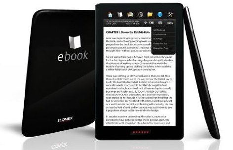 Elonex 710EB tablet ereader hits Amazon preorder; due July 31st - SlashGear