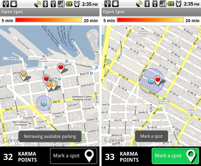 Google Open Spot: your own parking Android - SlashGear