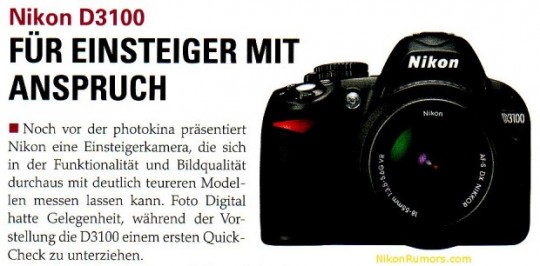 Nikon D3100 DSLR goes official - SlashGear
