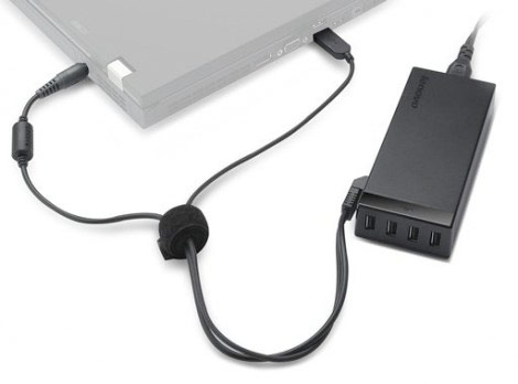 Lenovo Power Hub Features 4 USB Ports in the Power Brick - SlashGear