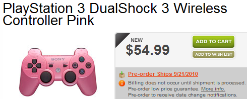 PlayStation 3 Dual Shock 3 Controller in Pink Launching September 21st ...