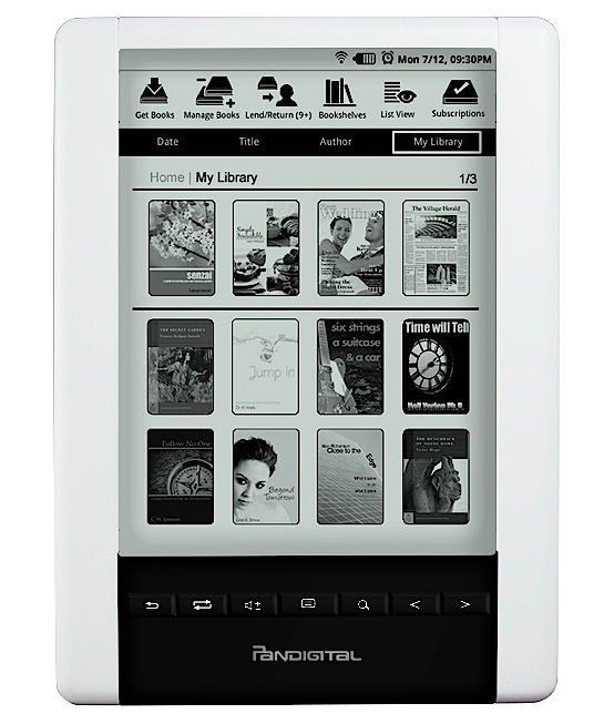 Pandigital Novel Personal eReader gets epaper touchscreen - SlashGear