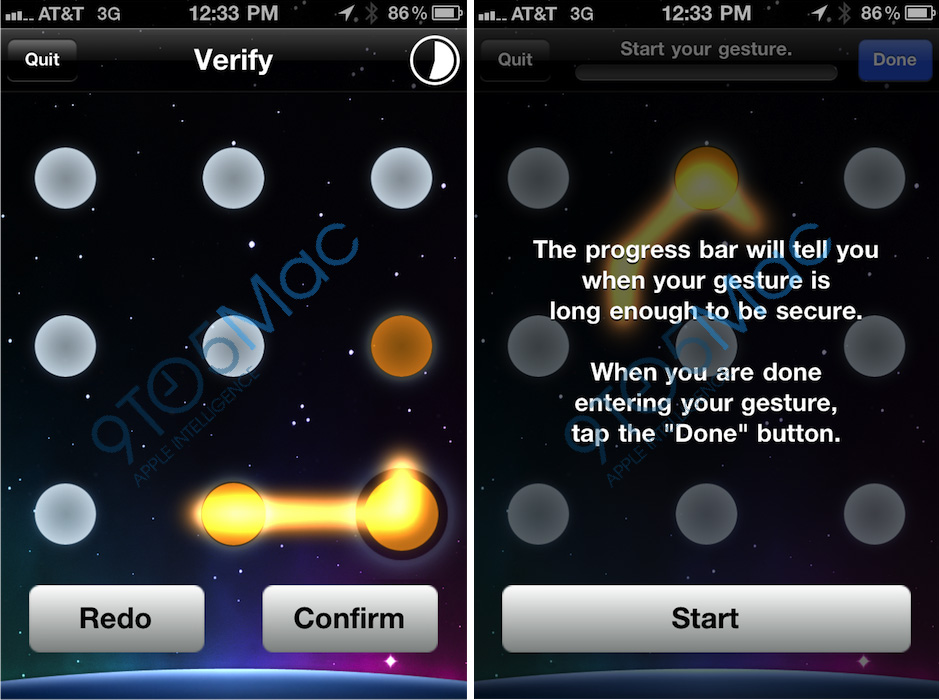 Apple gesture lock-screen borrows Android security - SlashGear