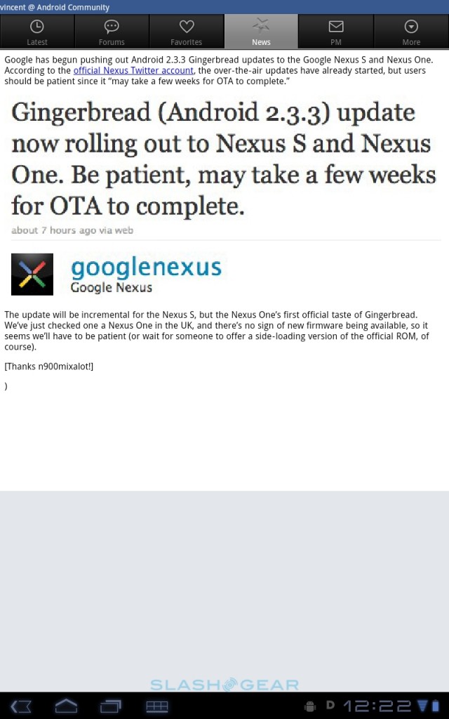 Android Honeycomb Review - SlashGear