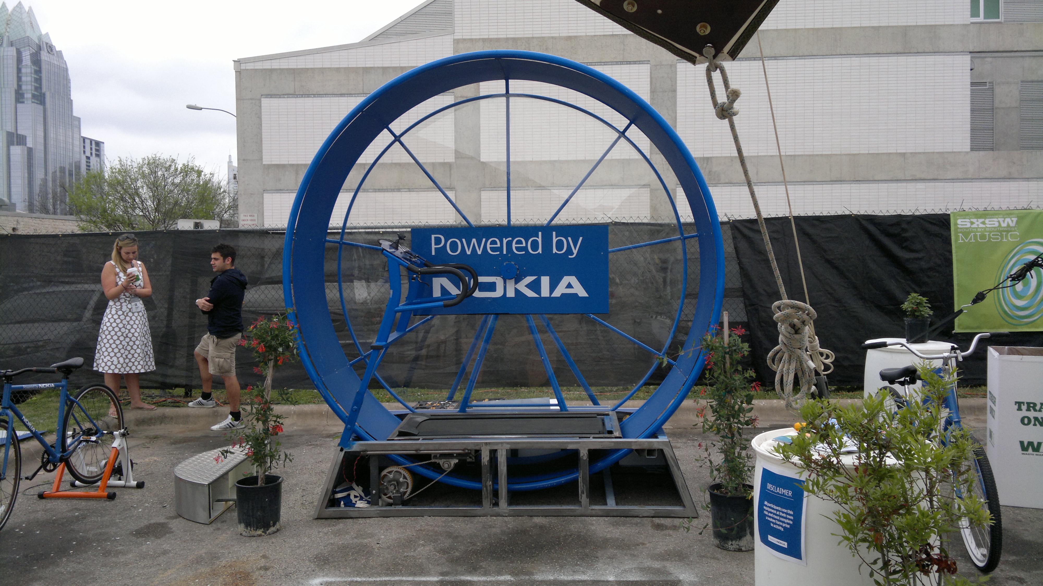 Nokia's Giant Hamster Wheel at SXSW - SlashGear