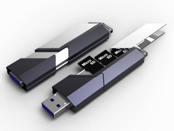 Design Concept: USB Flash Drive Expandable With MicroSD Cards - SlashGear