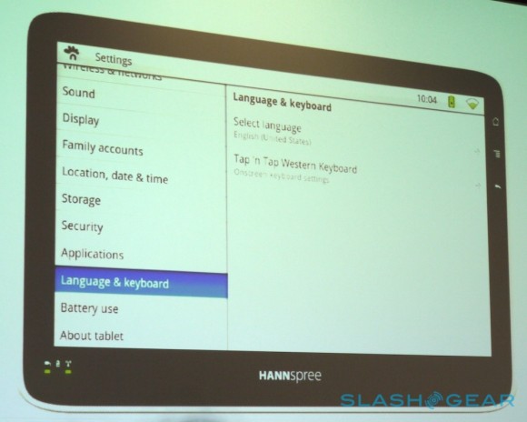 Hannspree tweaks SN10T3 tablet specs over Honeycomb demands - SlashGear