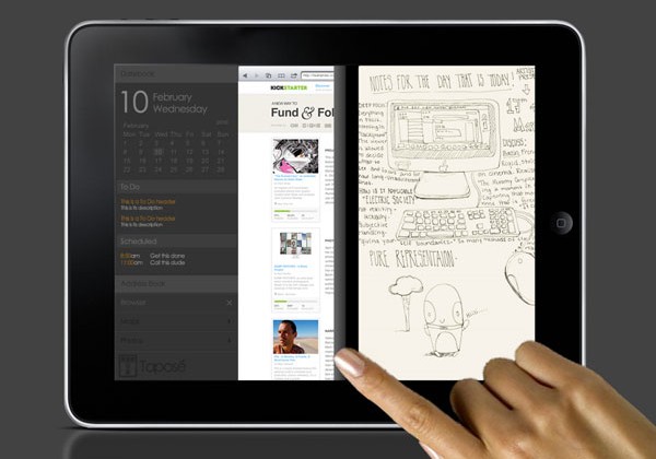 Microsoft Courier style comes to tablets with Tapose app - SlashGear