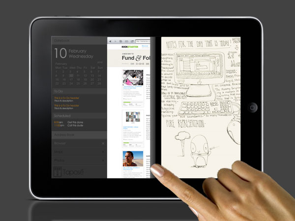 Microsoft Courier style comes to tablets with Tapose app - SlashGear