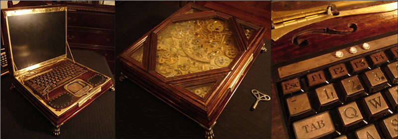 Datamancer Steampunk Laptop now Available for Preorder in US - SlashGear