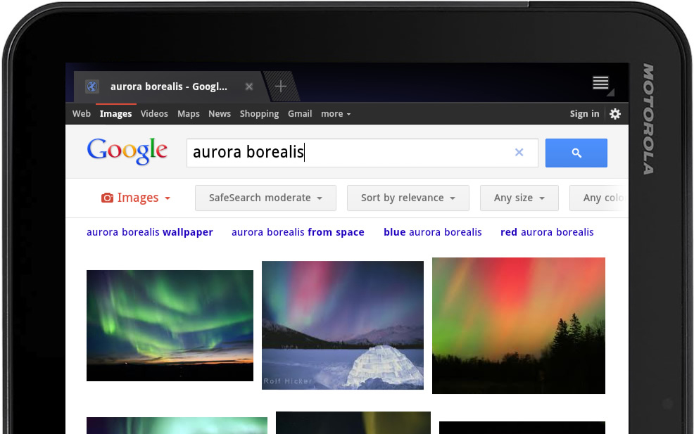 Google Search Optimized For iPads, Android Tablets - SlashGear