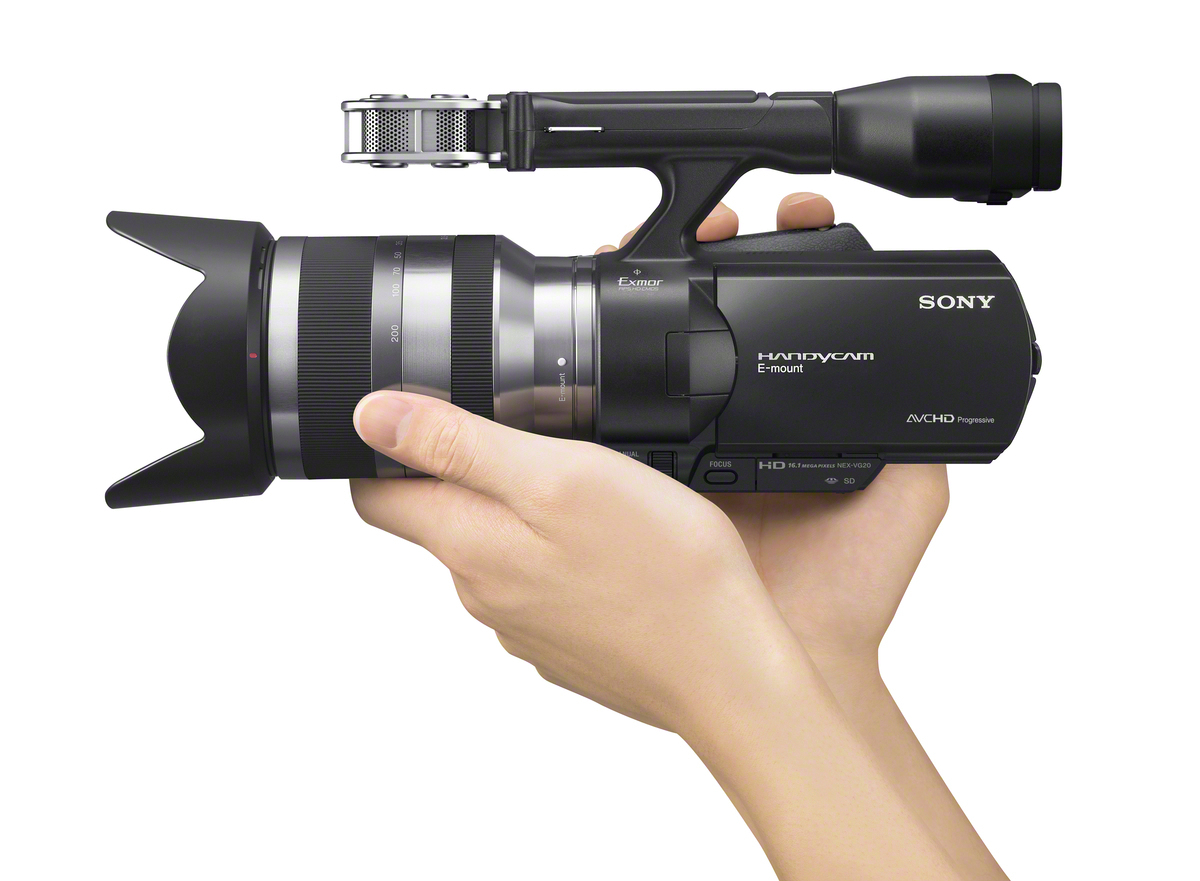 Sony announces new Handycam NEX-VG20 full HD camcorder - SlashGear