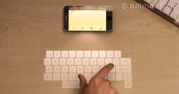 iPhone 5 concept video shows holographic keyboard and display - SlashGear