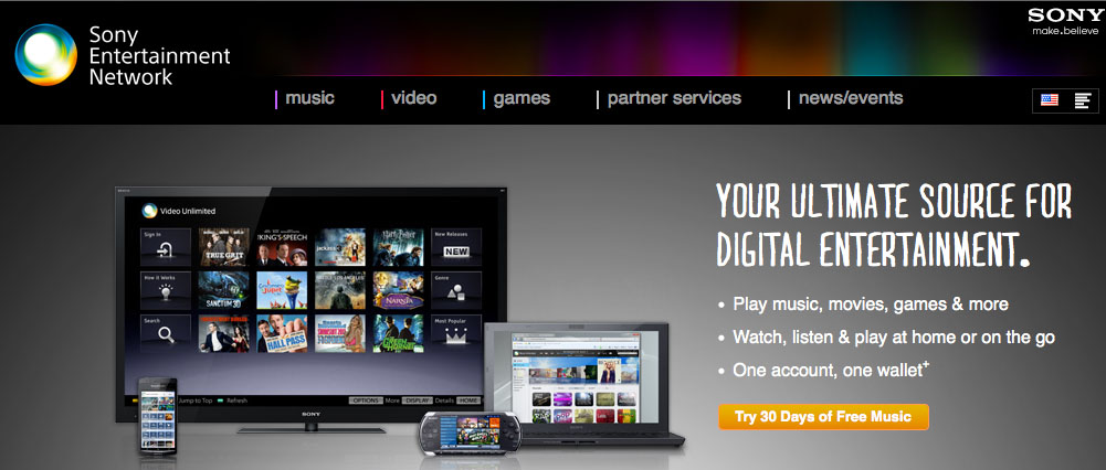 Sony Entertainment Network online portal goes live - SlashGear