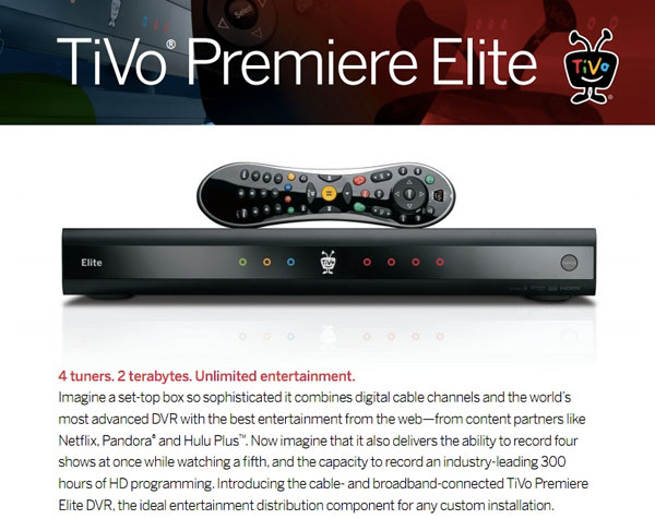 TiVo Premiere Elite DVR surfaces with four tuners onboard - SlashGear