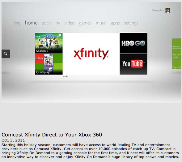 Xbox 360 TV expanded experience made official - SlashGear