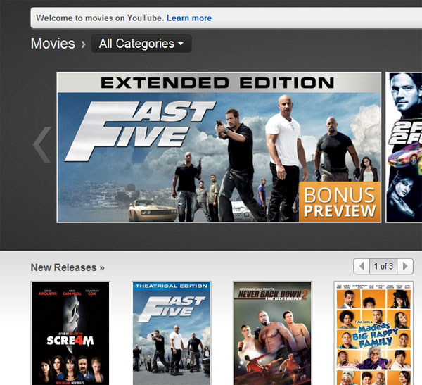 YouTube brings full-length movies to the UK - SlashGear