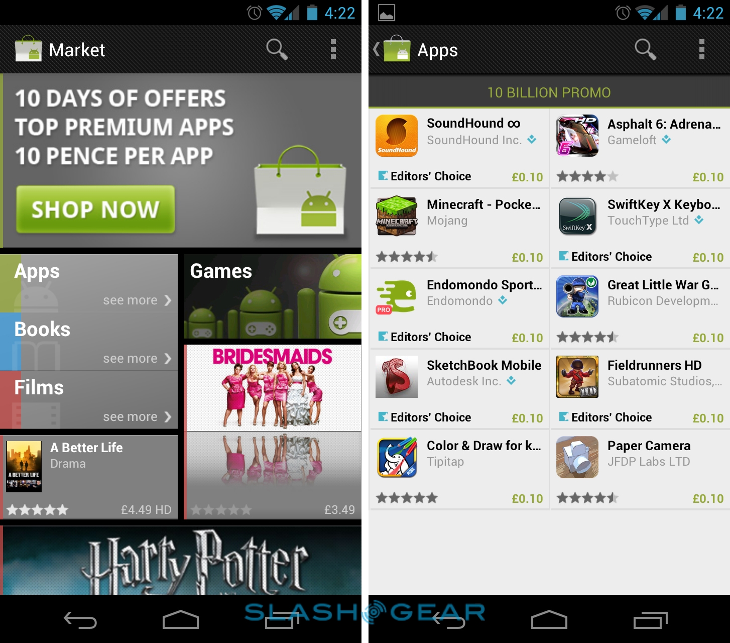Android Market 10 Billion Promo sees premium app price-slash - SlashGear