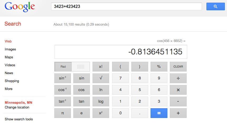 Google Calculator gets Scientific - SlashGear