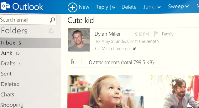 Outlook.com takes on Gmail directly with first ad spot - SlashGear